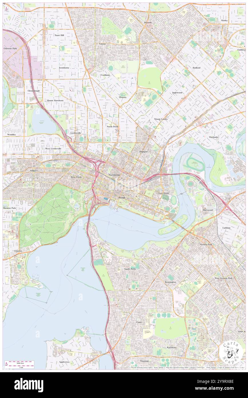 Barrack Street Bridge, City of Perth, AU, Australia, Western Australia ...