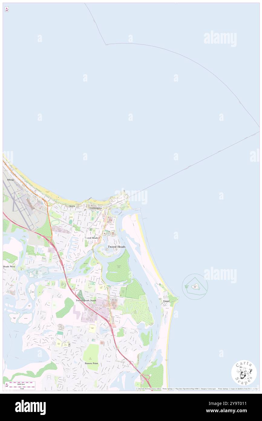 Duranbah Beach, Tweed, AU, Australia, New South Wales, S 28 9' 52'', N ...