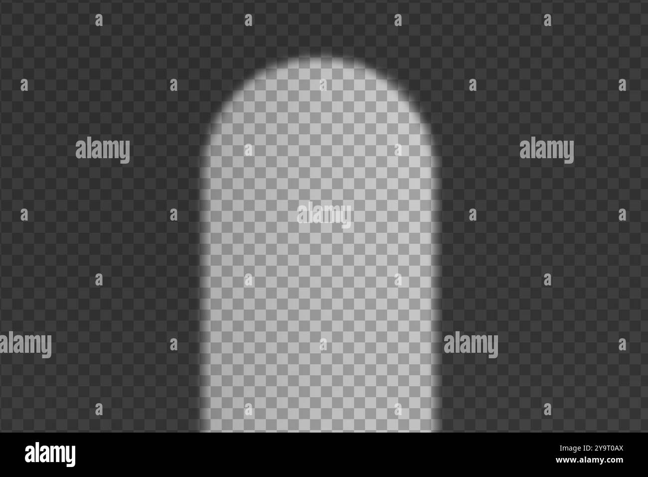 Light effect shadow overlay from arch doorway isolated transparent ...