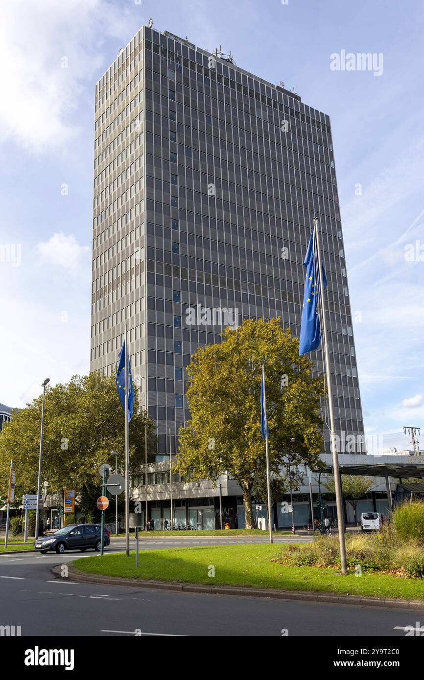 Das ehemalige Post-Bank Bürohochhaus in Essen. 29.09.2024, EU, DEU ...