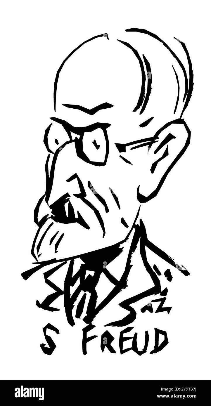 Portrait of Sigmund Freud Stock Photo - Alamy