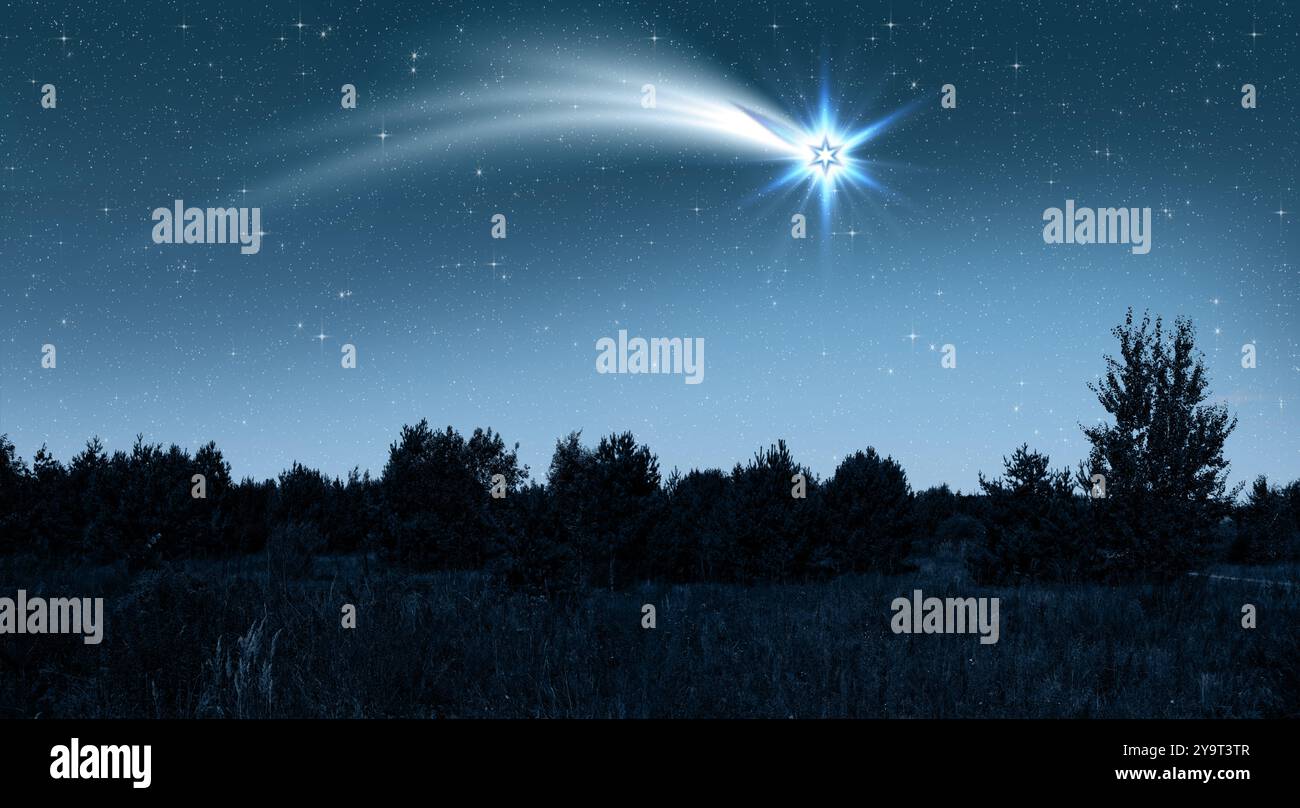 Star shines over manger hi-res stock photography and images - Alamy