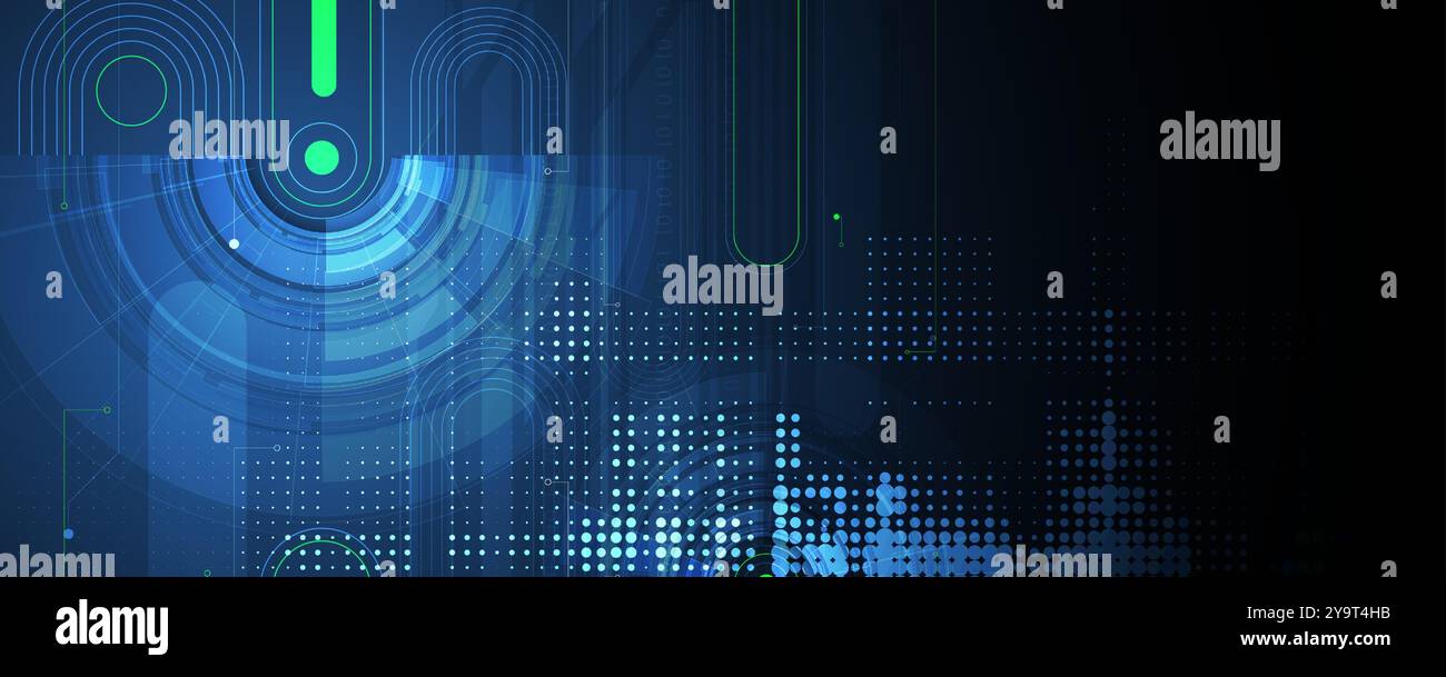 Abstract Computer technology background. network visual connection ...