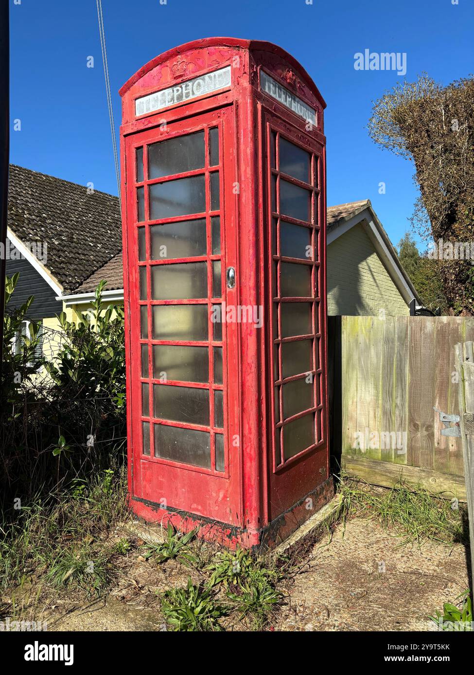 Traditional K6 red telephone box kiosk, Shottisham, Suffolk, England, UK Stock Photo - Alamy