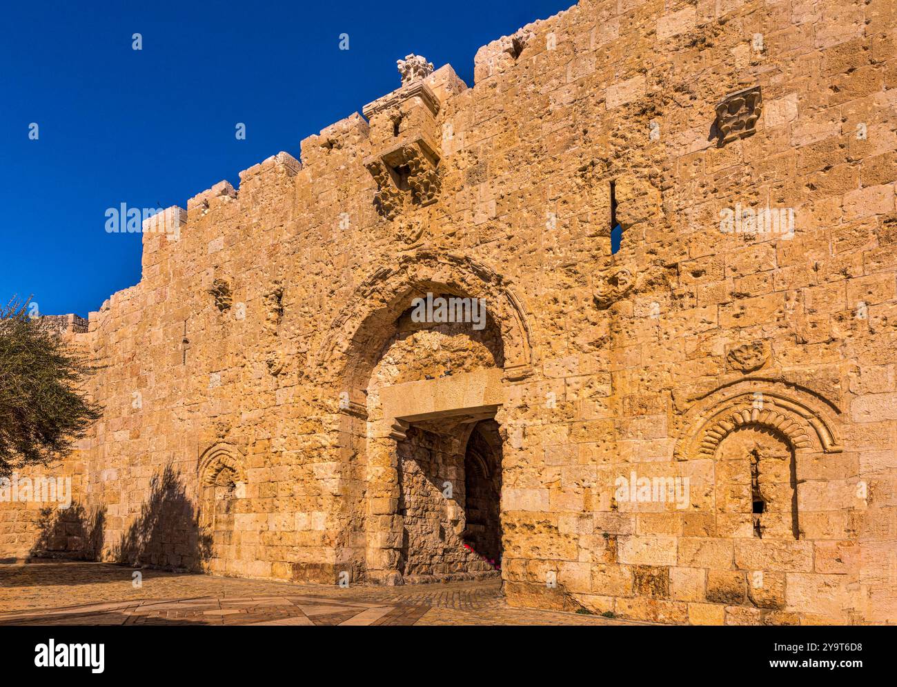 Zion gate in the old city of Jerusalem, Israel, Middle East Stock Photo ...
