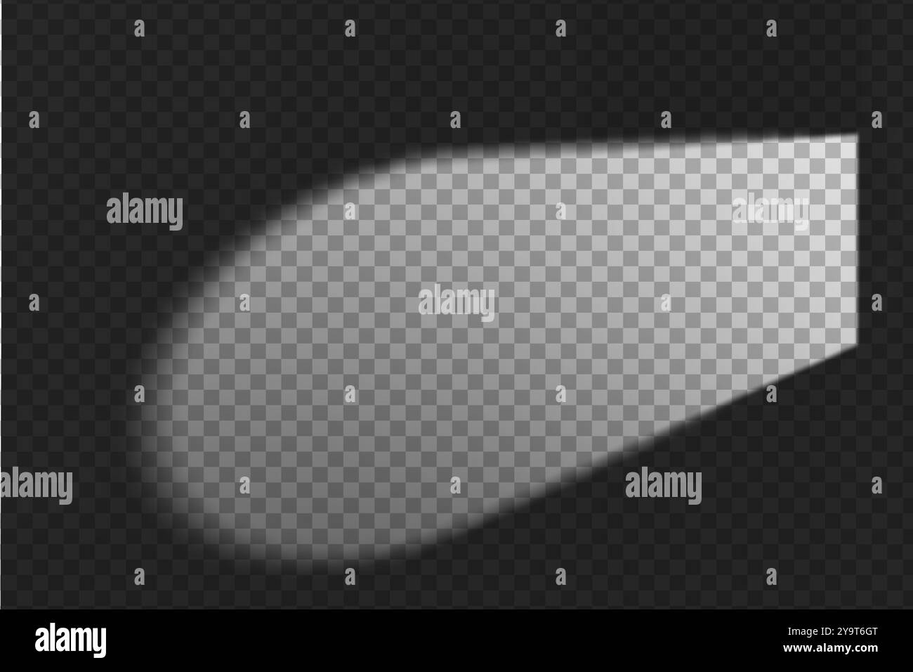 Light effect shadow overlay from arch doorway isolated transparent ...