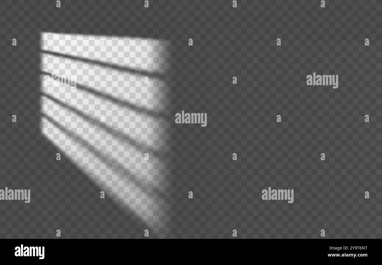 Light effect shadow overlay from blind isolated transparent background ...