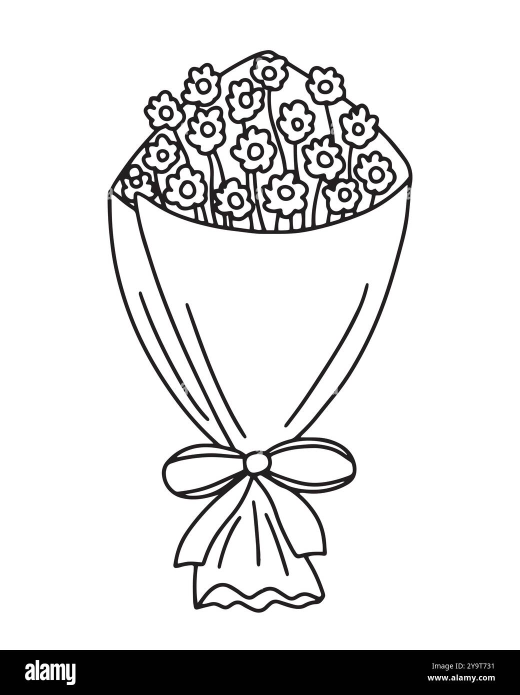 Hand daisy Black and White Stock Photos & Images - Alamy