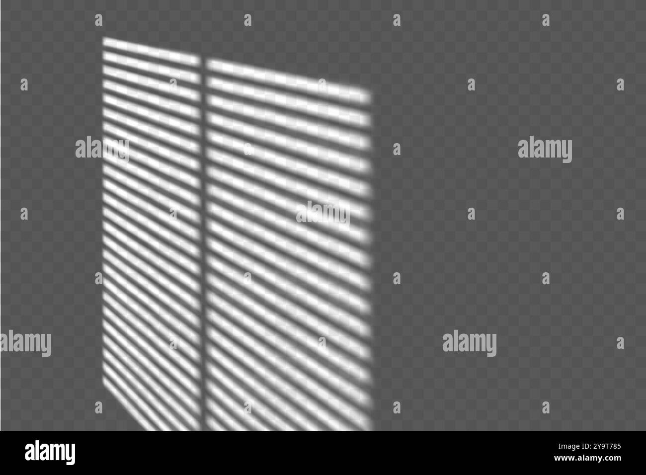 Light effect shadow overlay from blind isolated transparent background ...