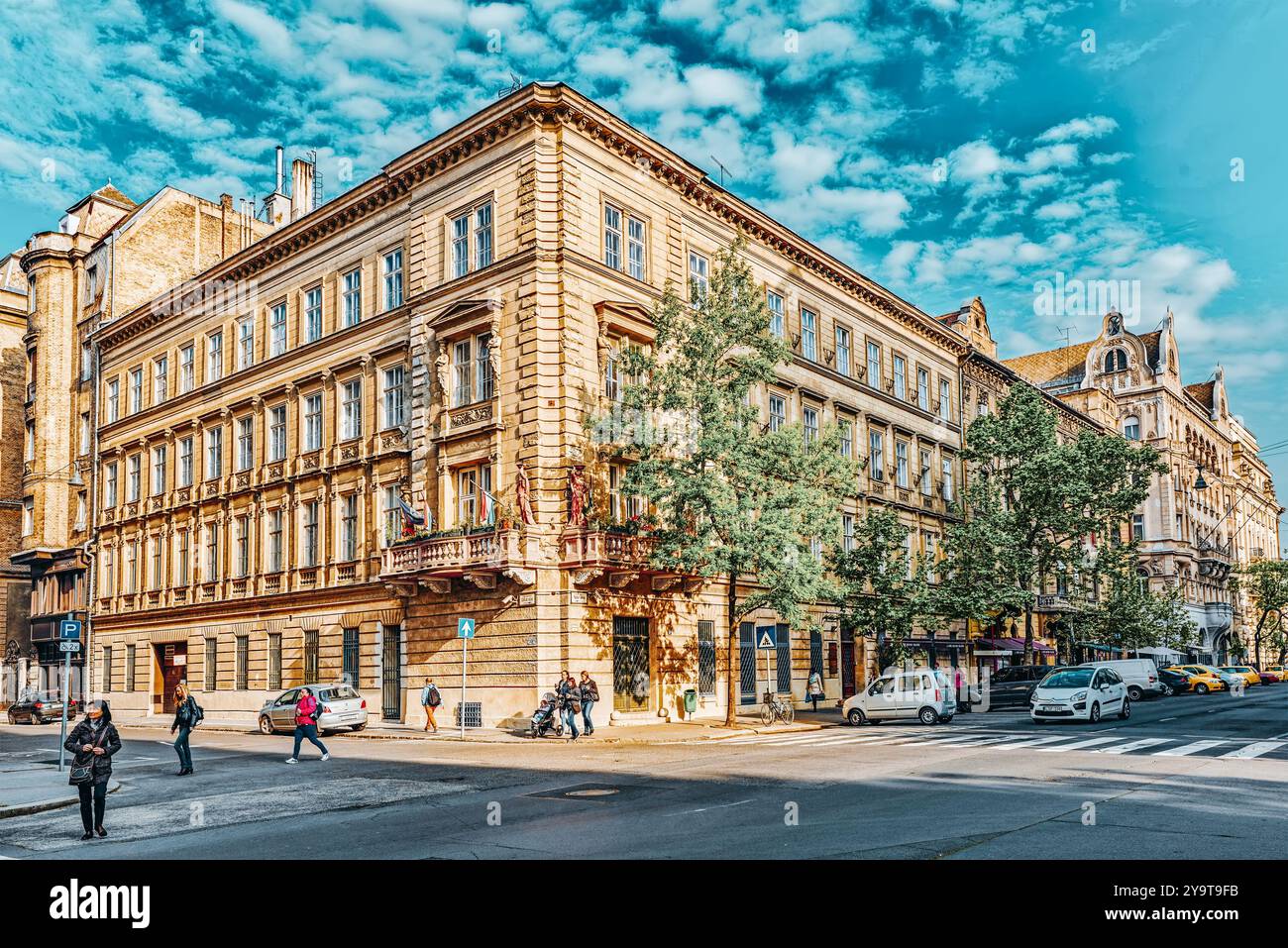 BUDAPEST,HUNGARY-MAY 04,2016:Beautiful landscape urban view,city ...