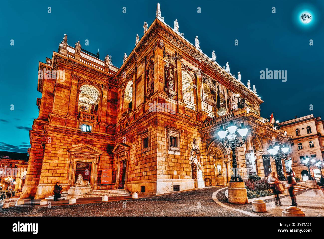 BUDAPEST, HUNGARY-MAY 05,2016: Hungarian State Opera House is a neo ...