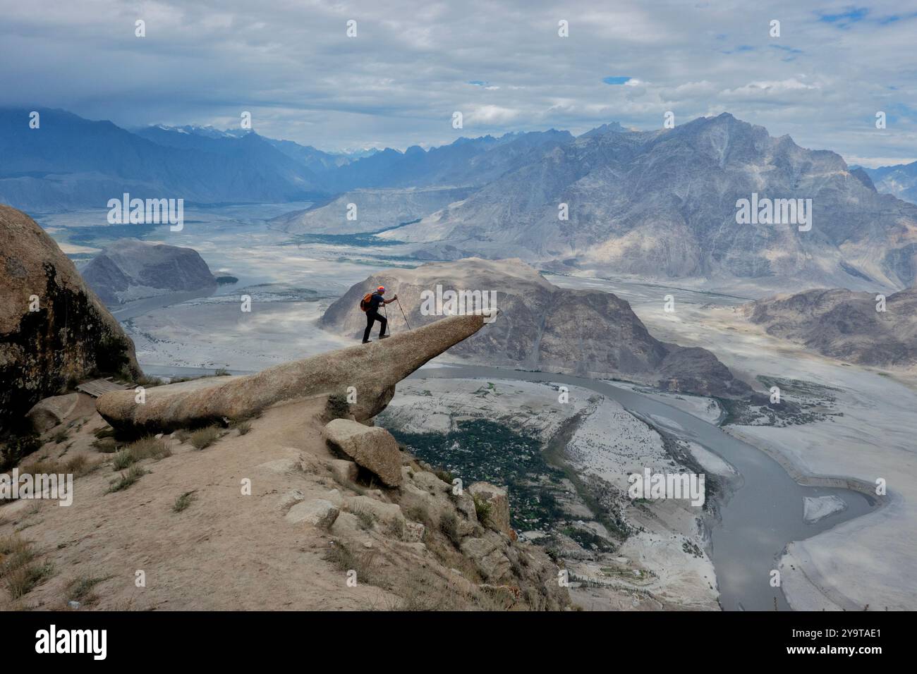Climbing up the stunning Marsur Rock, Hussainabad, Skardu, Baltistan ...