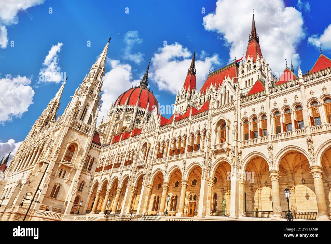 Hungarian Parliament close-up. Budapest. One of the most beautiful ...