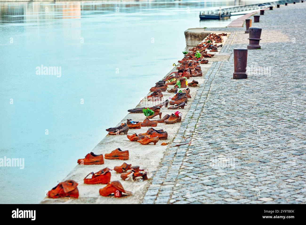 Historic sculptureart installation- "Shoes on the Danube" in memory of ...