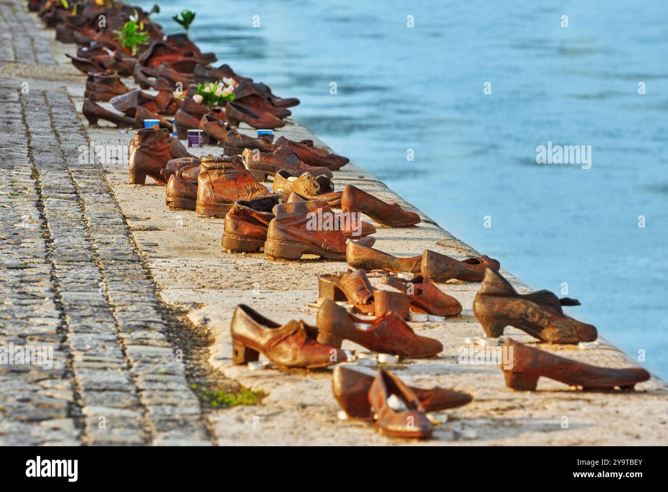BUDAPEST,HUNGARY-MAY 04, 2016 :Historic sculpture art installation ...