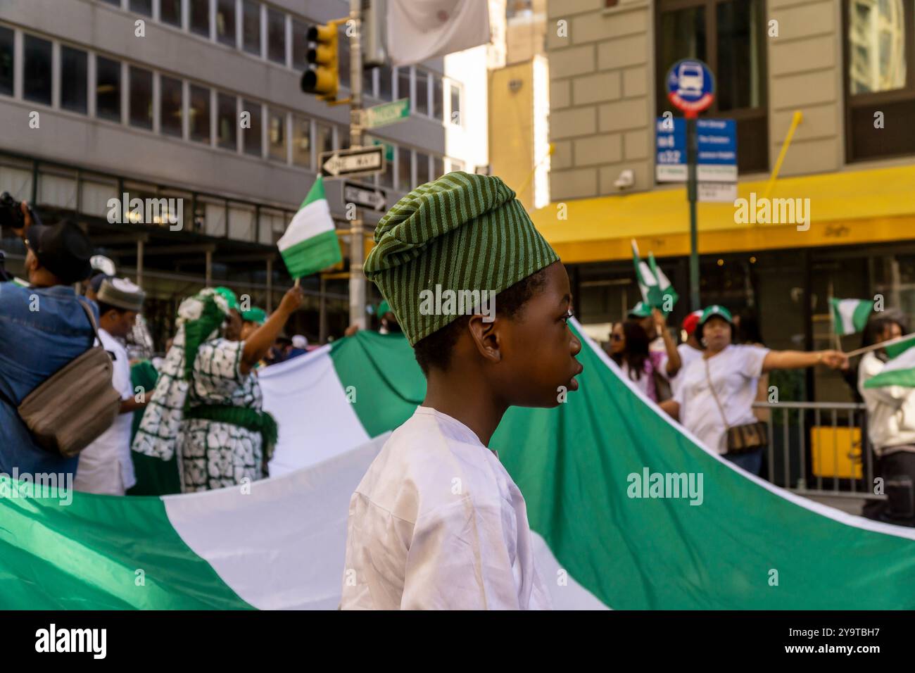 Nigerians living in the New York area, joined by their supporters ...
