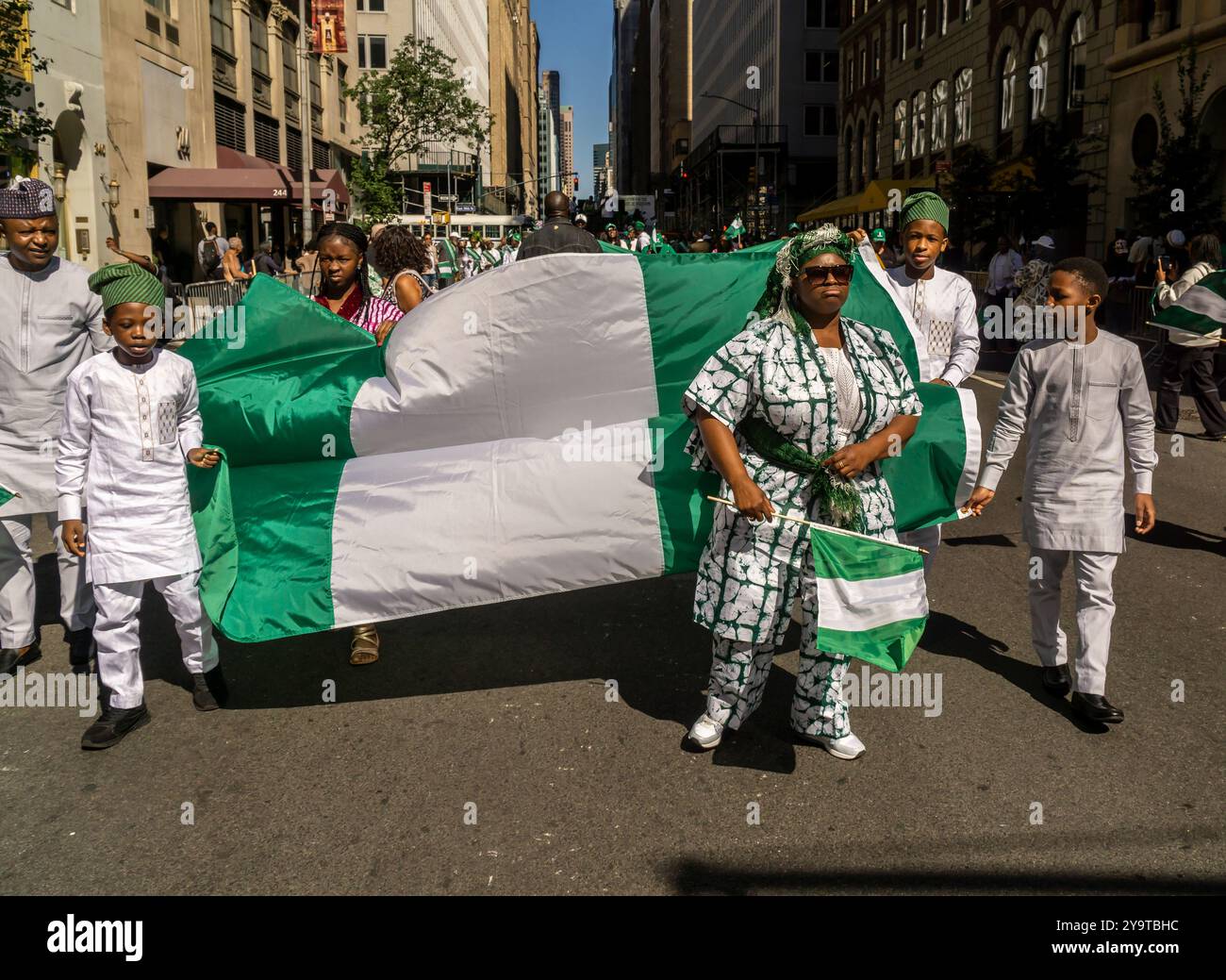 Nigerians living in the New York area, joined by their supporters ...