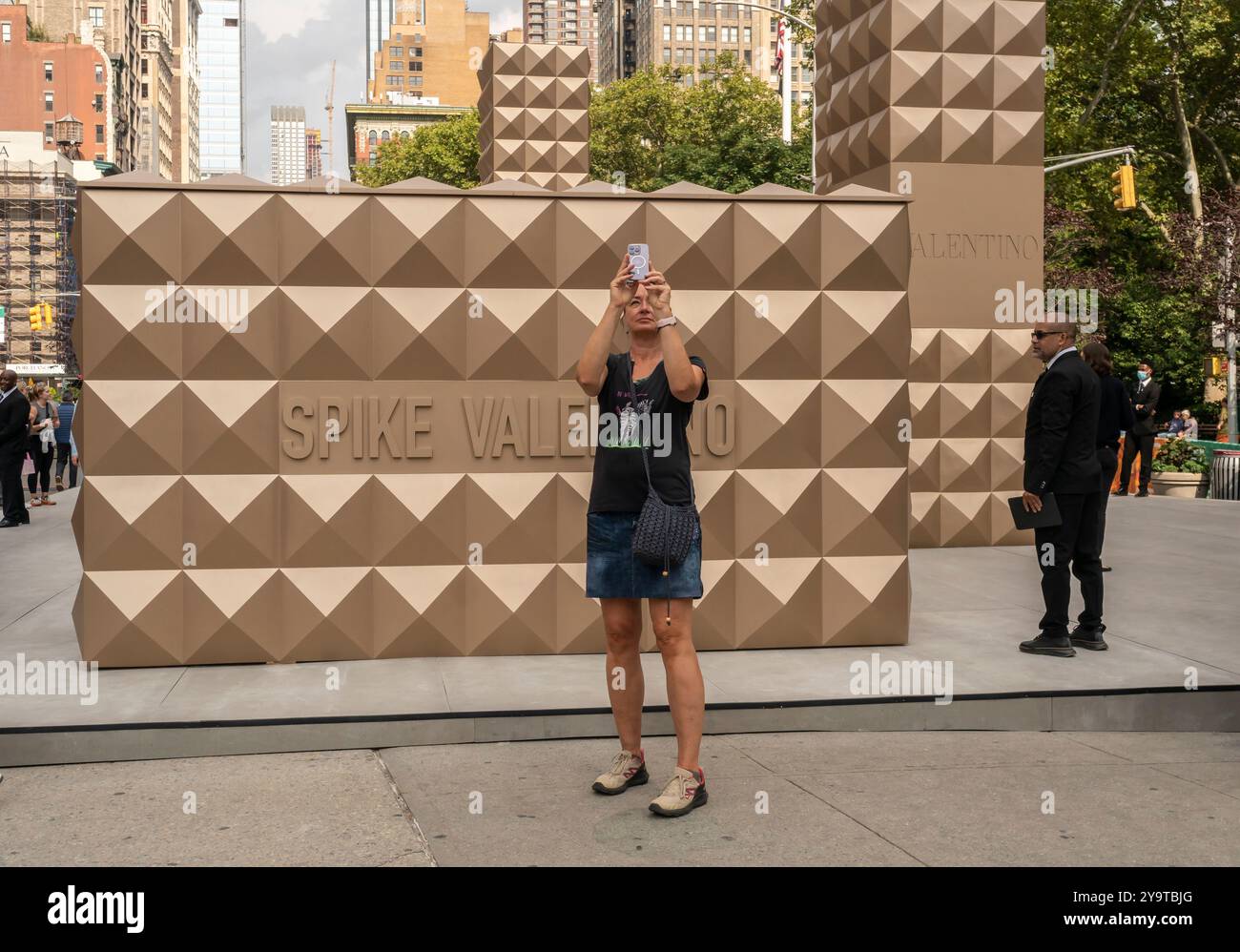 Brand activation for Spike Valentino Beauty in Flatiron Plaza in New ...