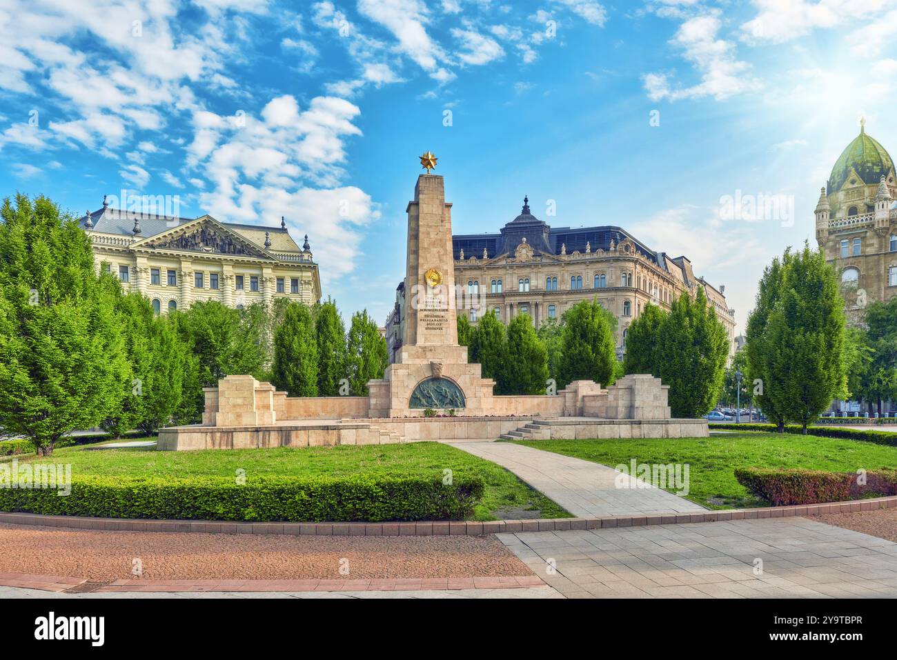 Soviet Monument on the Freedom Square Stock Photo - Alamy