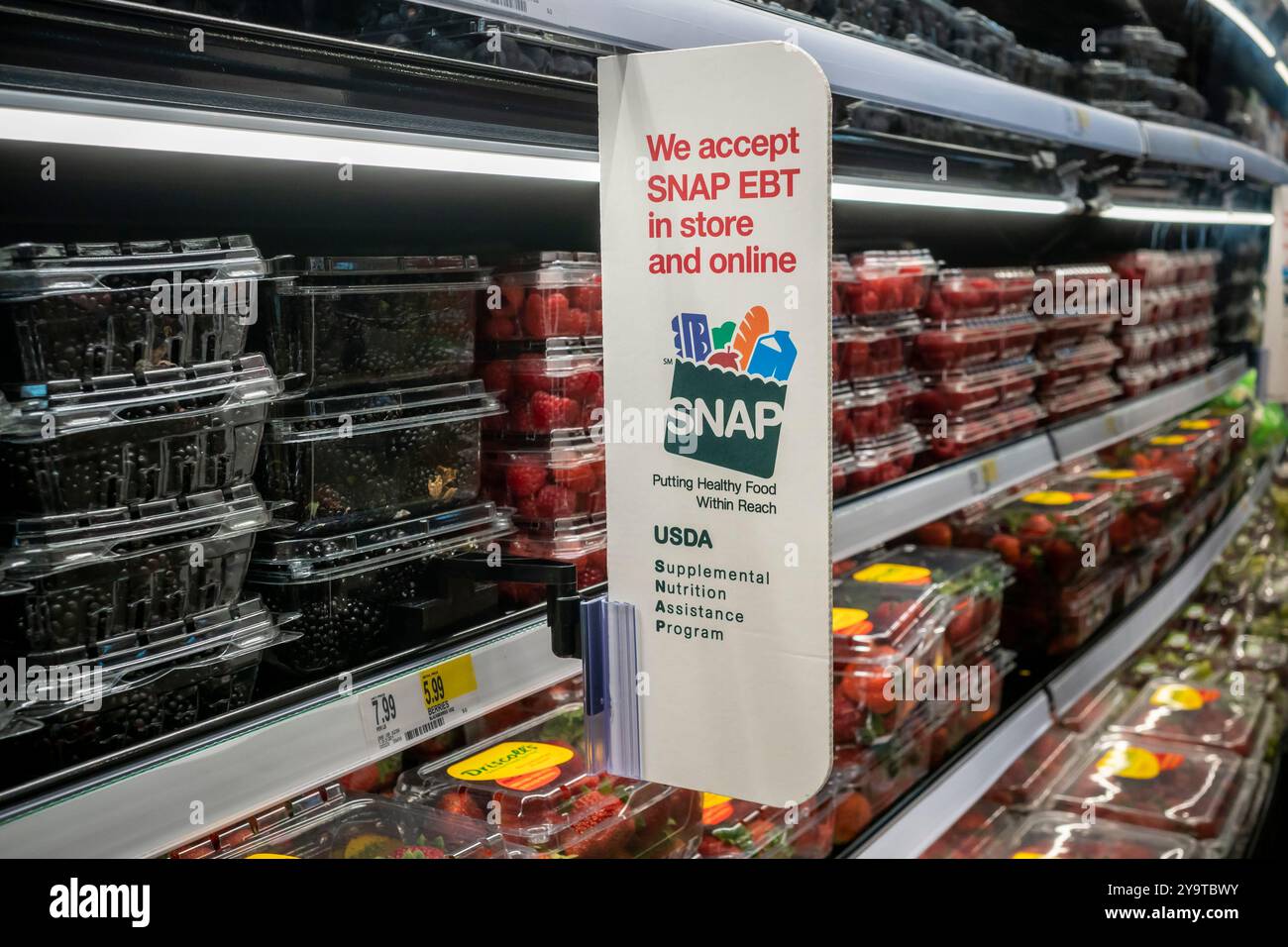 A sign in a Target store in Chelsea in New York announces that the ...