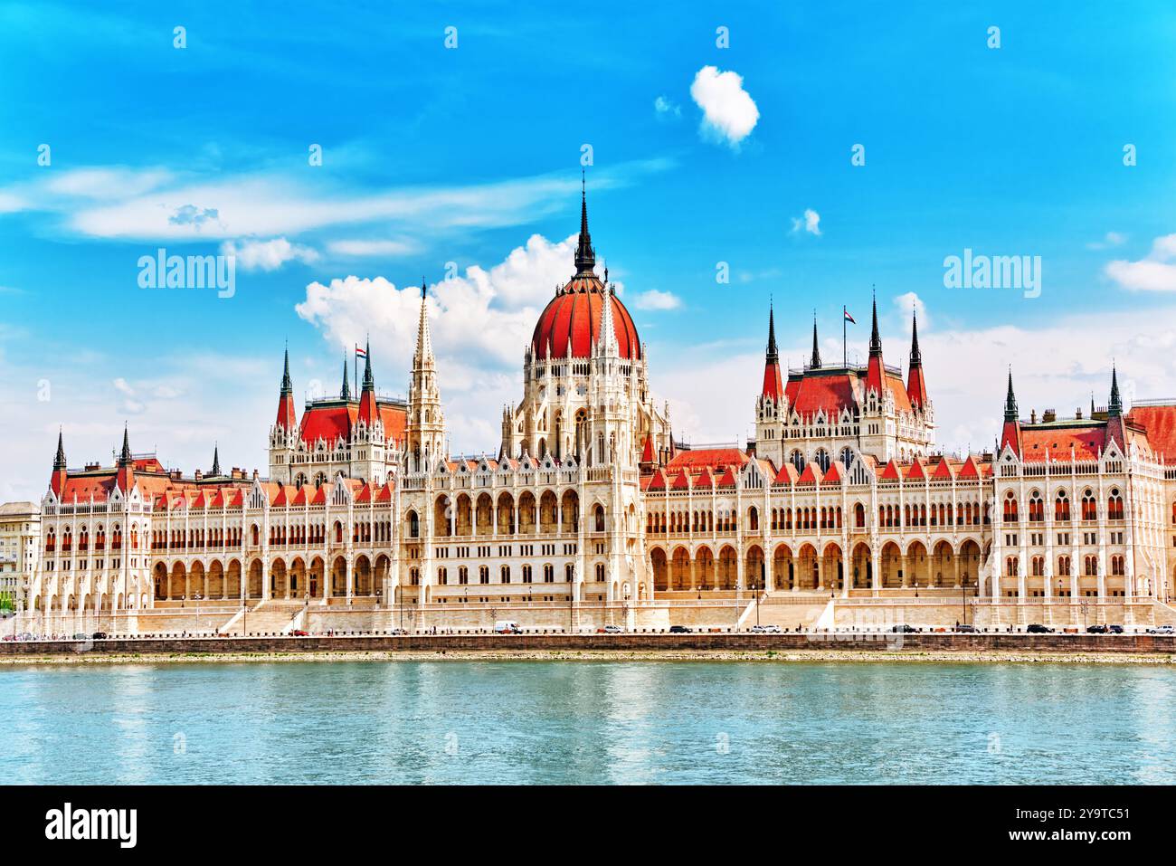 Hungarian Parliament at daytime. Budapest. One of the most beautiful ...