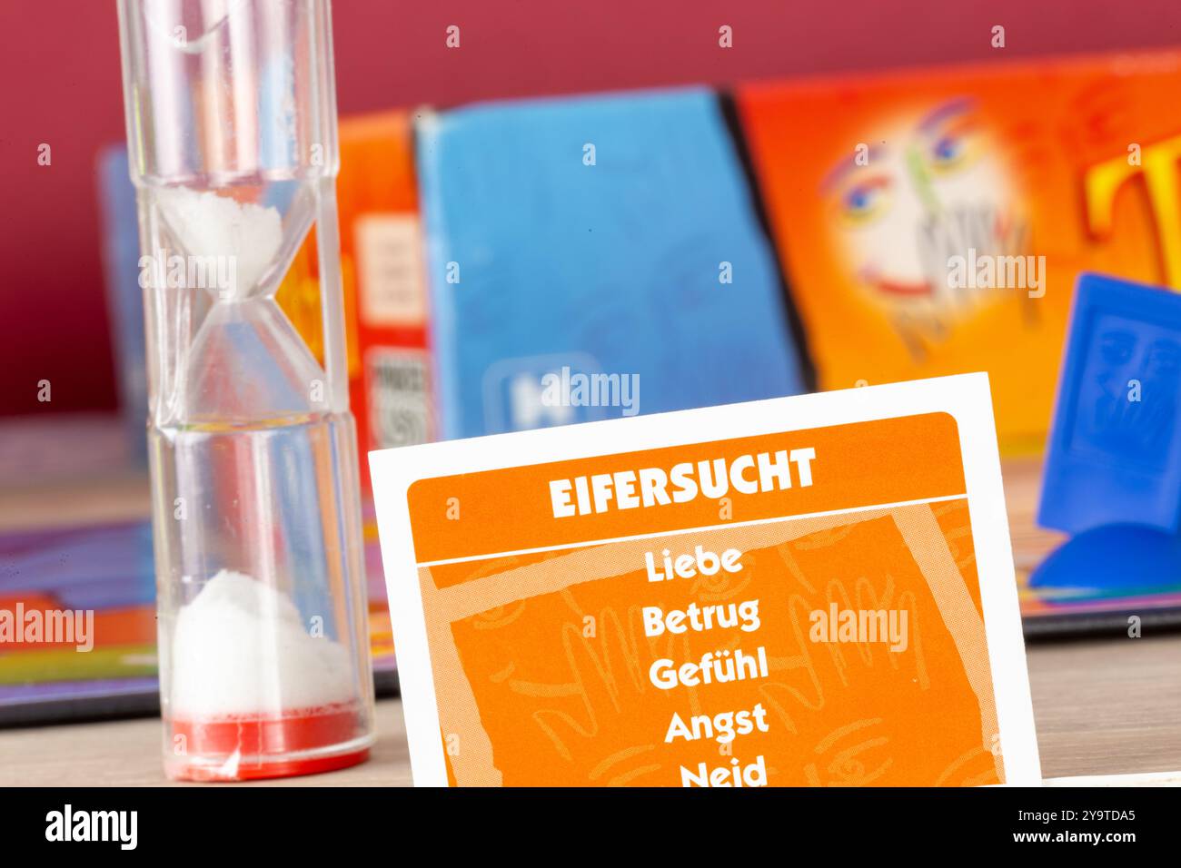 Close-up of the popular board game TABU. It falls under the guessing ...