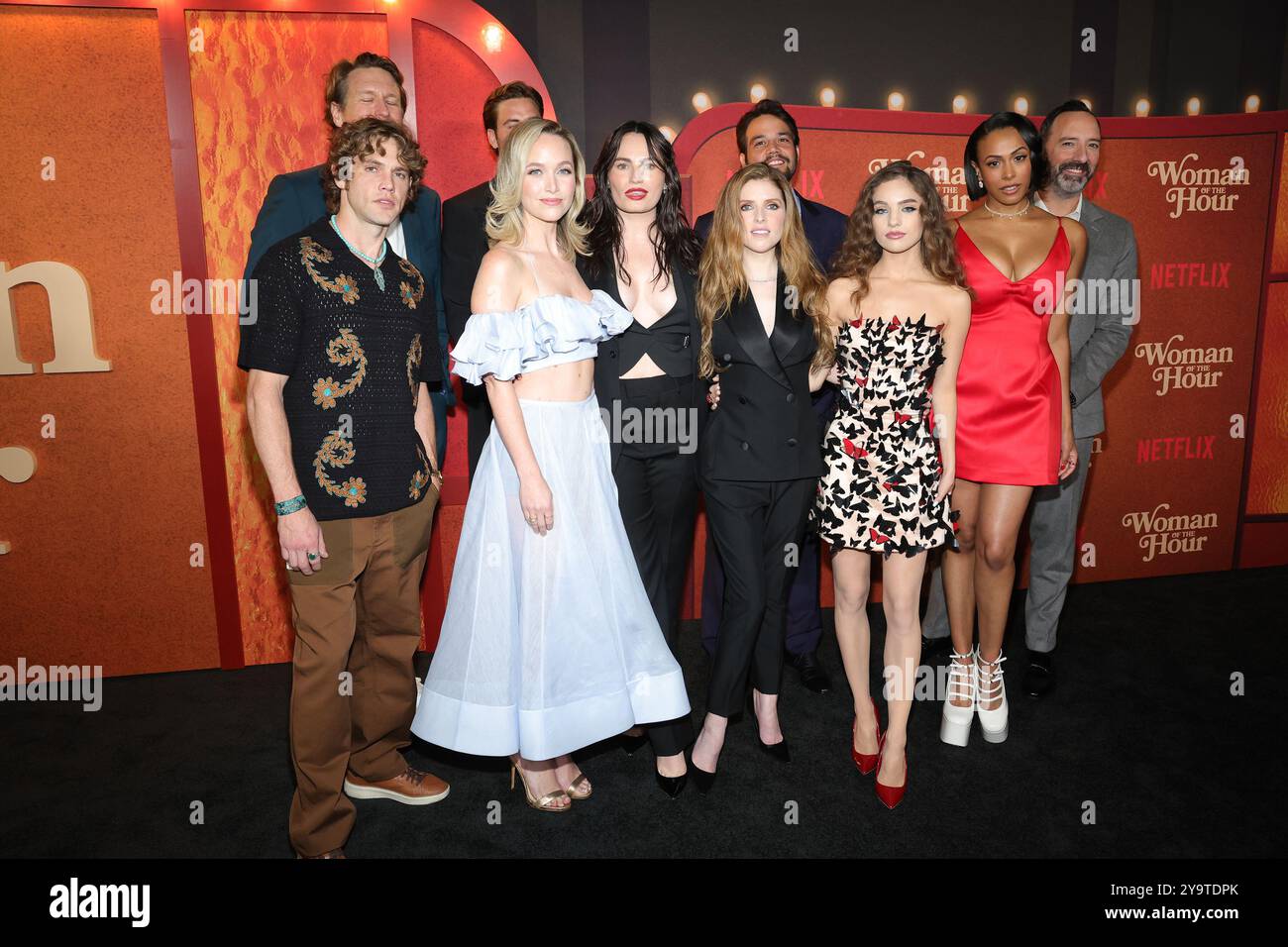 HOLLYWOOD, CA - OCTOBER 10: Anna Kendrick, Tony Hale, Daniel Zovatto, Jedidiah Goodacre, Kelley ...