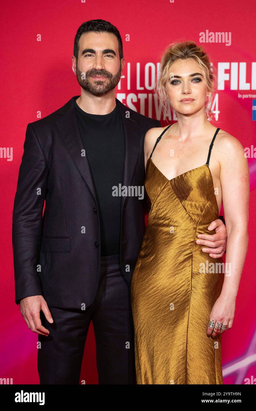 Actors Brett Goldstein, from left, and Imogen Poots pose together for ...