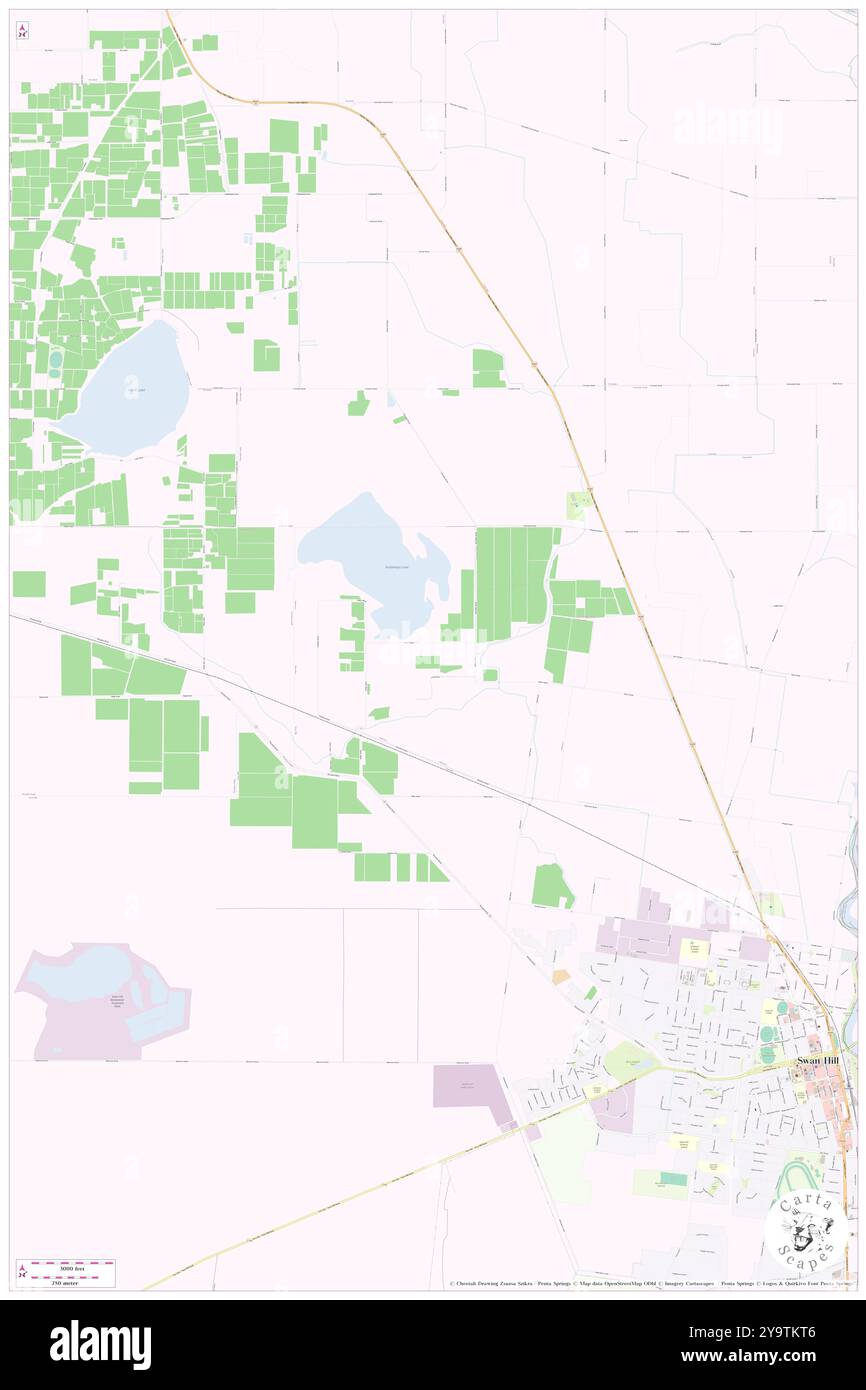 Map of swan hill hi-res stock photography and images - Alamy