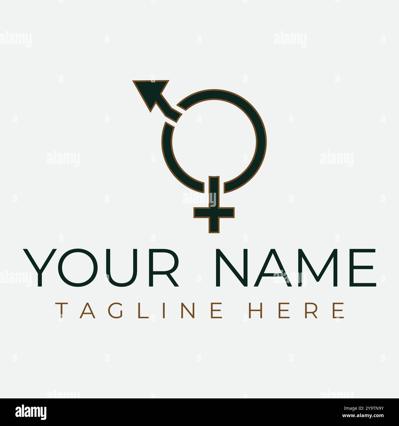 Gender logo illustration symbol design Stock Vector Image & Art - Alamy