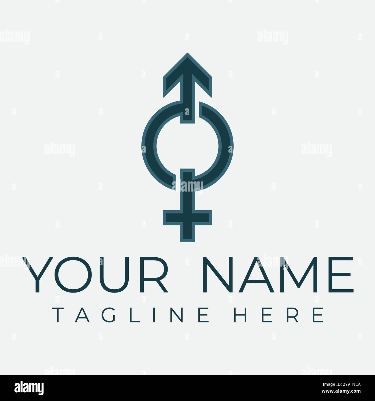 Gender logo illustration symbol design Stock Vector Image & Art - Alamy