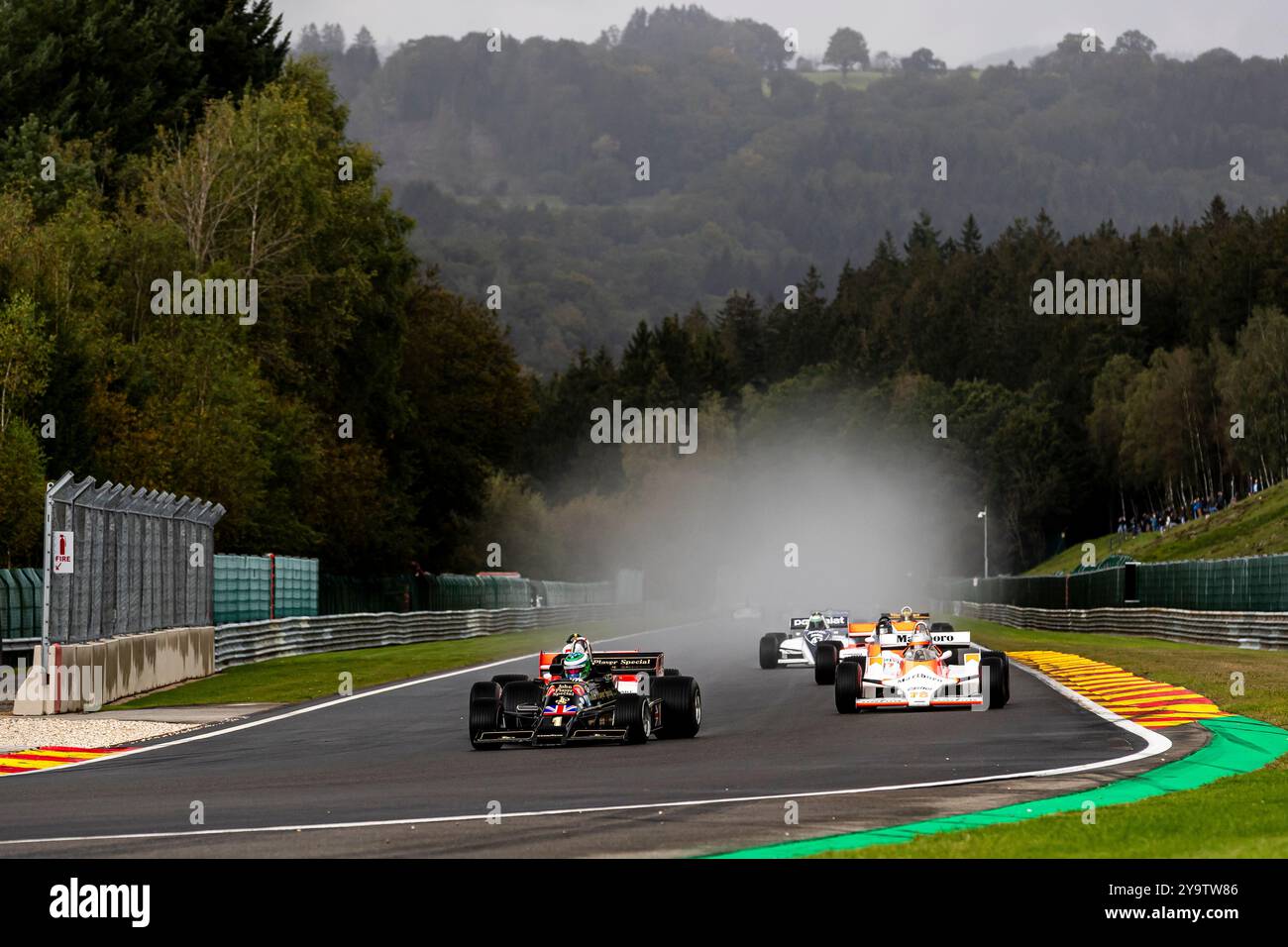 Francorchamps (Belgium), 28 September 2024, Race start #1 Lotus 77 ...