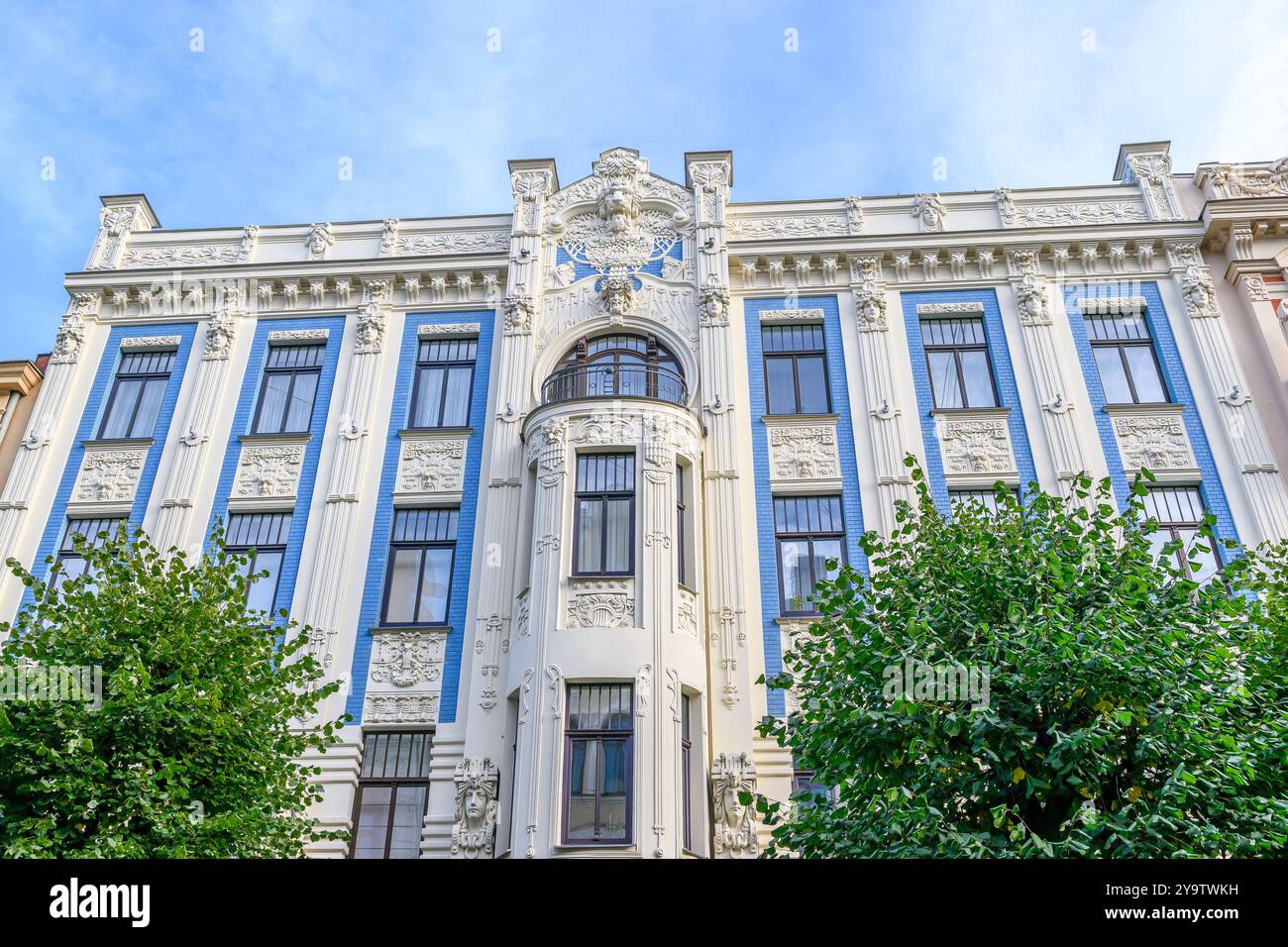 Art Nouveau Buildings in Riga Stock Photo - Alamy