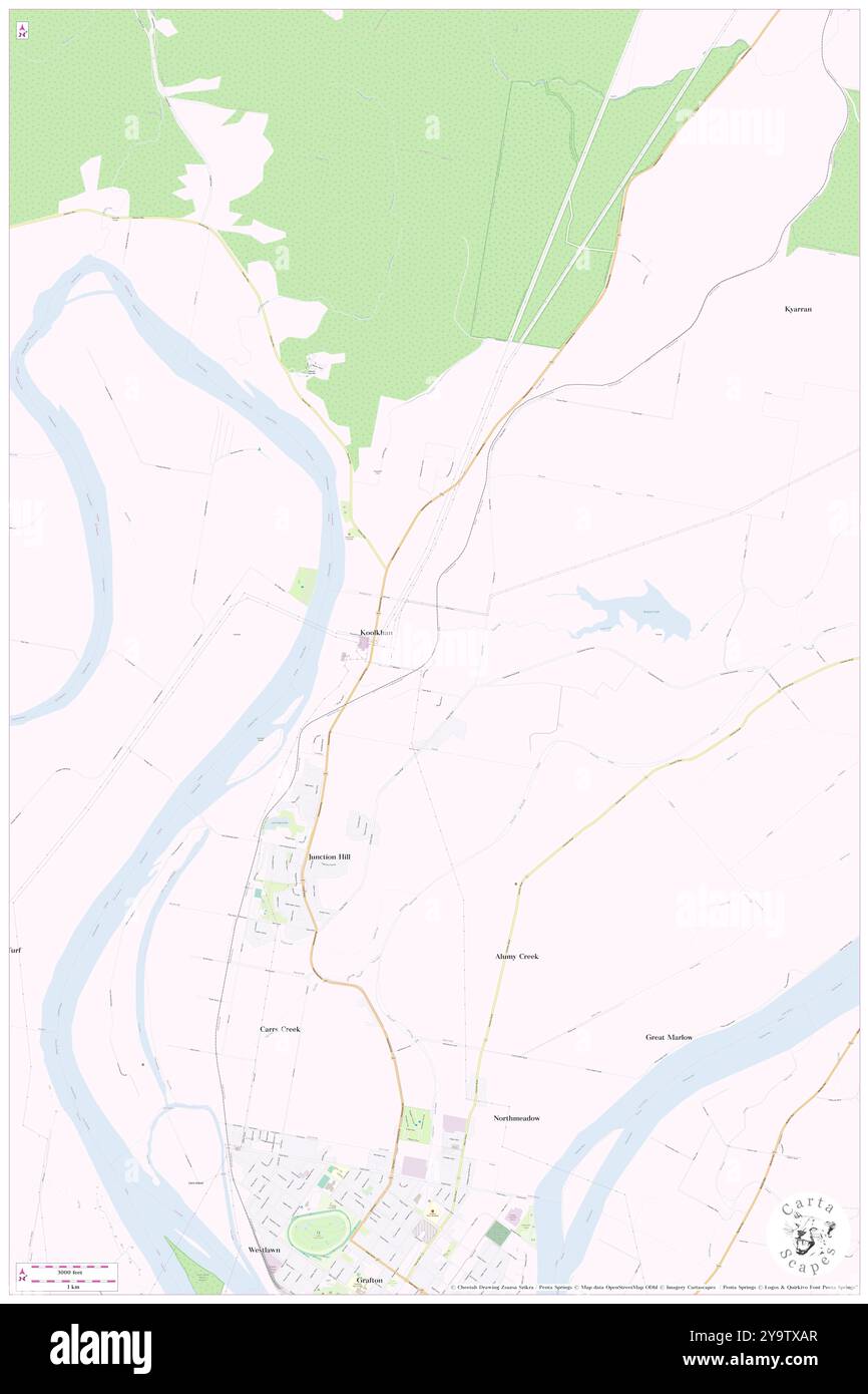 Clarence valley map Cut Out Stock Images & Pictures - Alamy