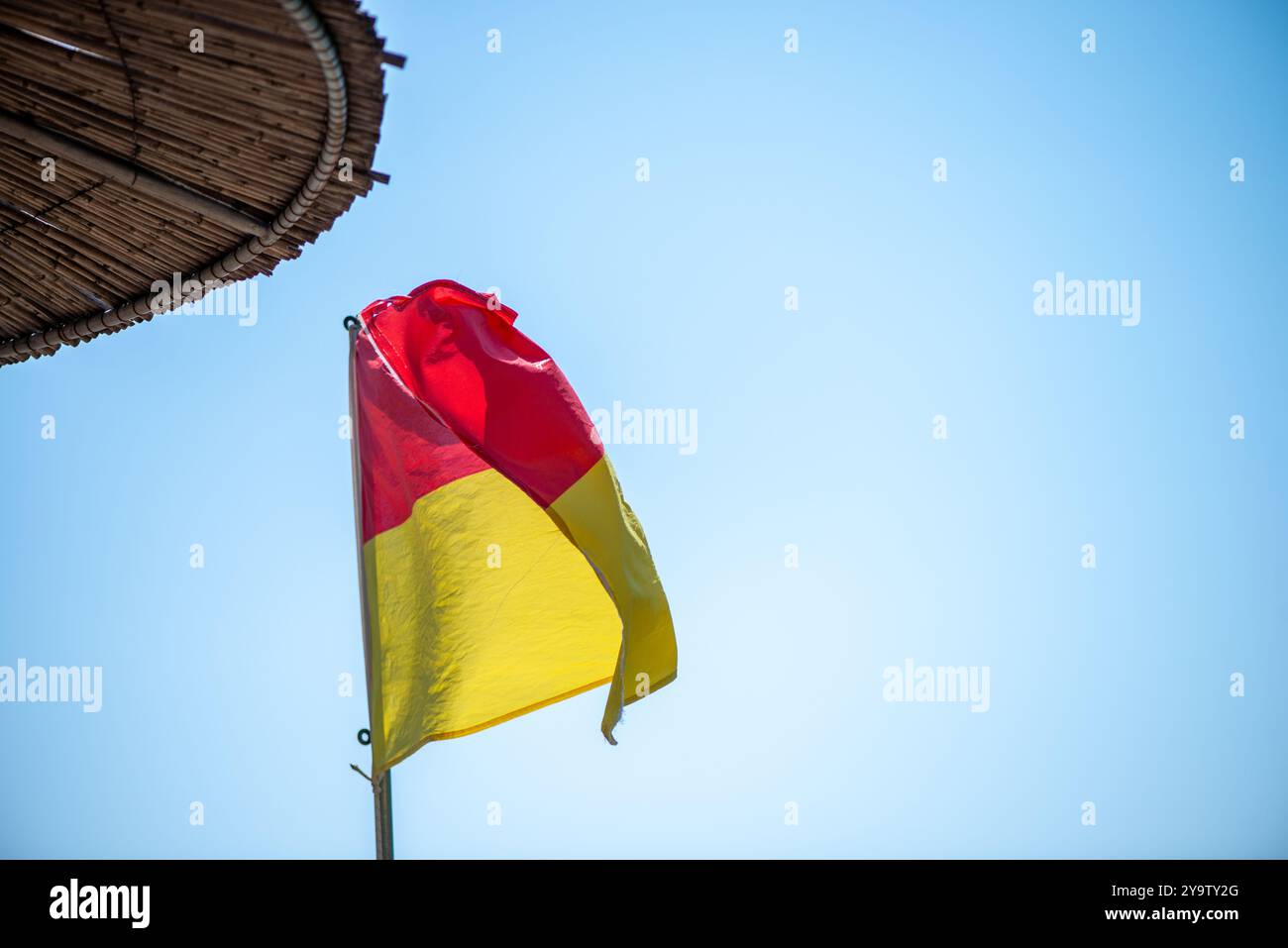 Colorful lifeguard flag hi-res stock photography and images - Alamy