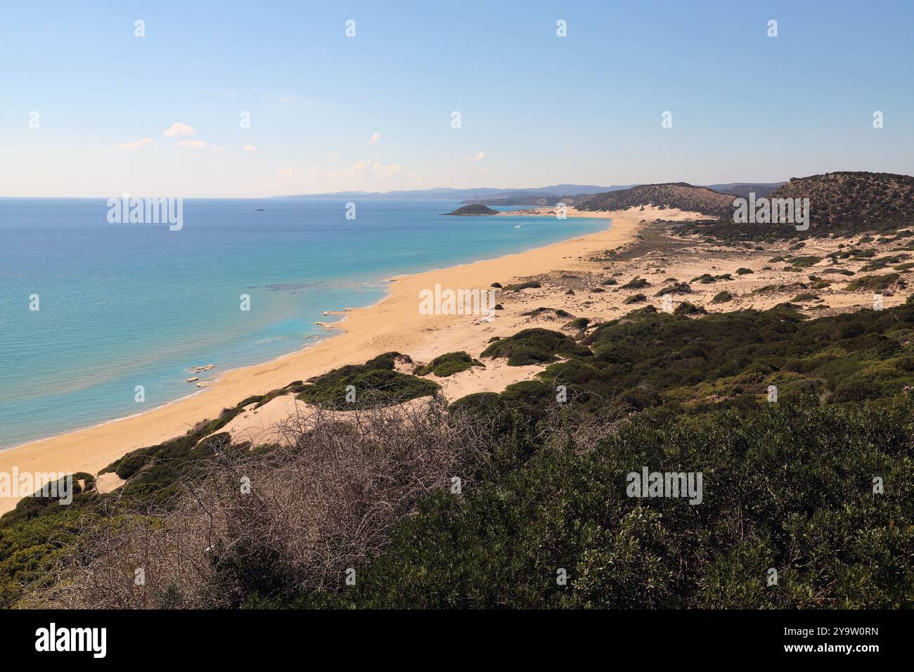 Golden Beach, Karpaz (Karpass) Peninsula, Norhern Cyprus Stock Photo ...