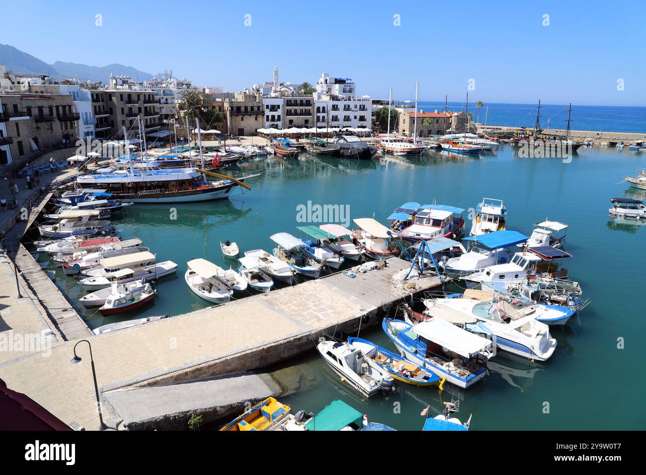 Old Harbour, Kyrenia, Northern Cyprus Stock Photo - Alamy