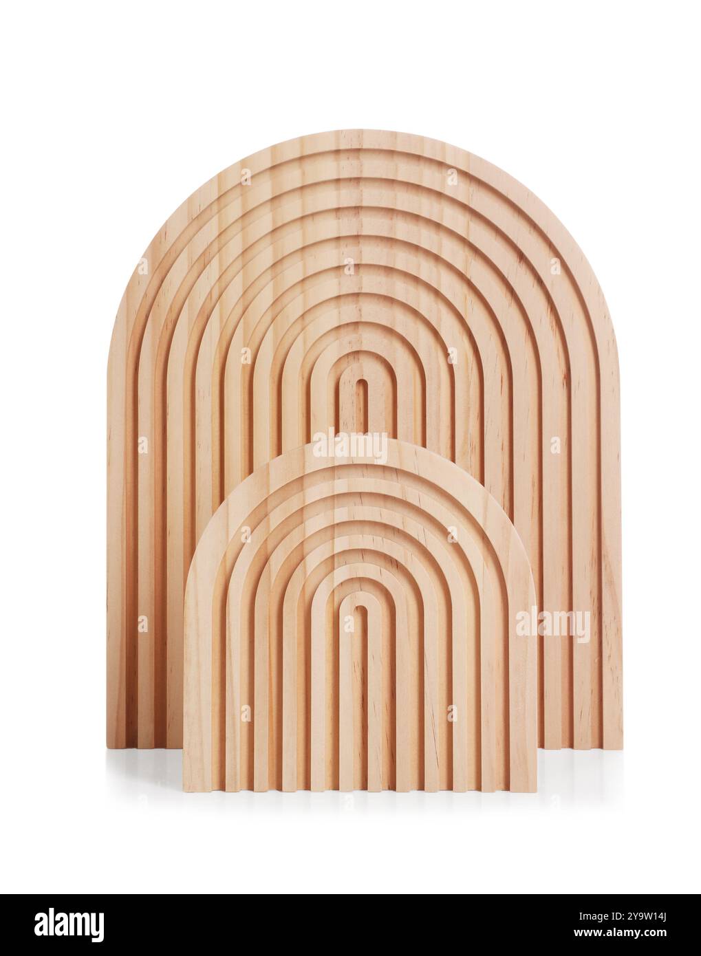 Two wooden decorative boards isolated on white Stock Photo - Alamy