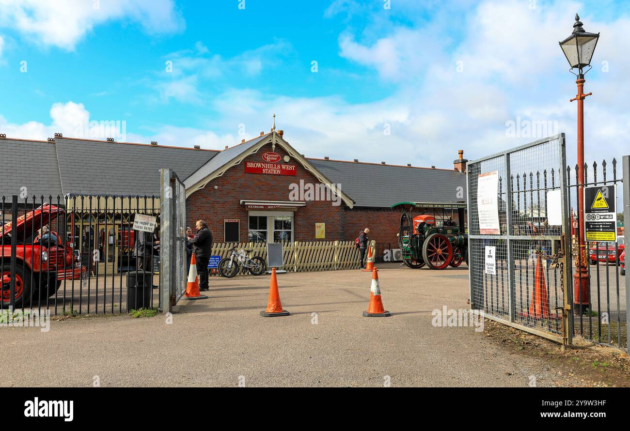 Brownhills West station, the headquarters of the Chasewater Railway at ...
