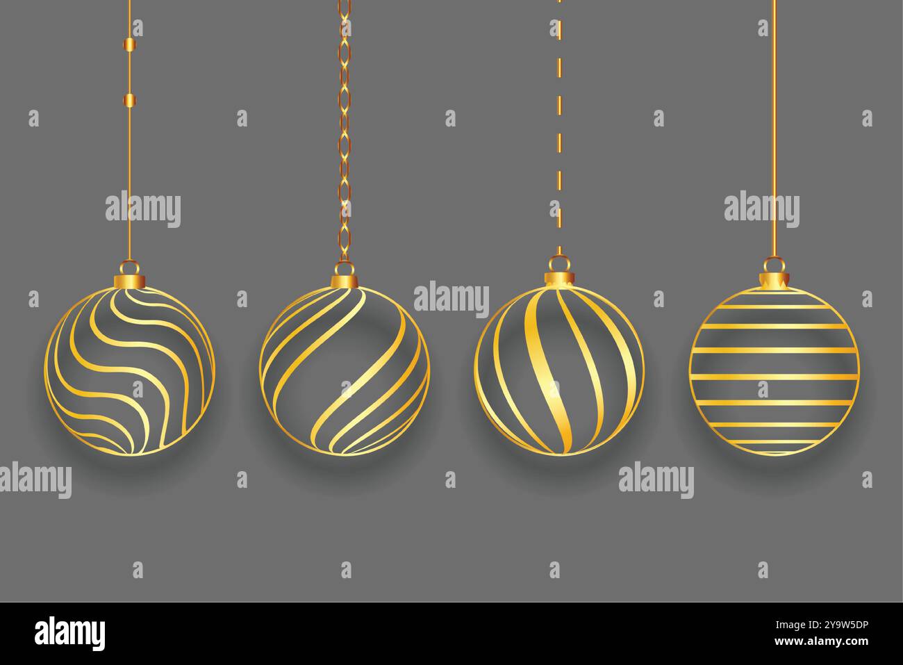 Golden christmas bauble in Stock Vector Images - Alamy