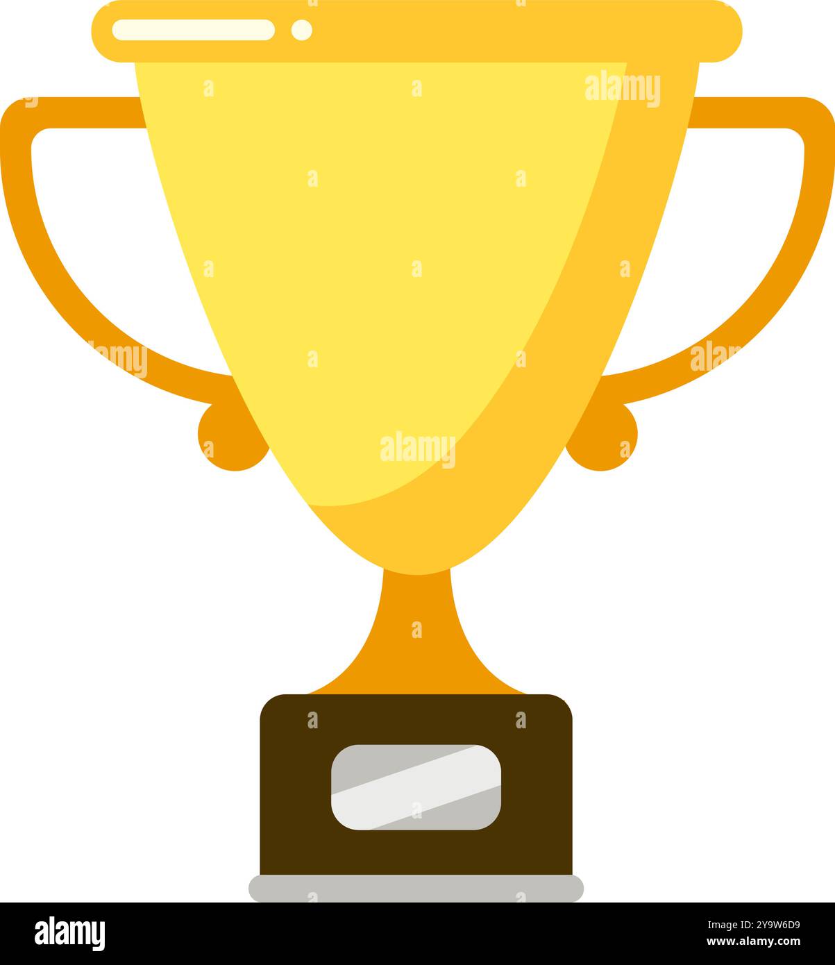 Golden trophy on a black base symbolizing achievement and success in ...