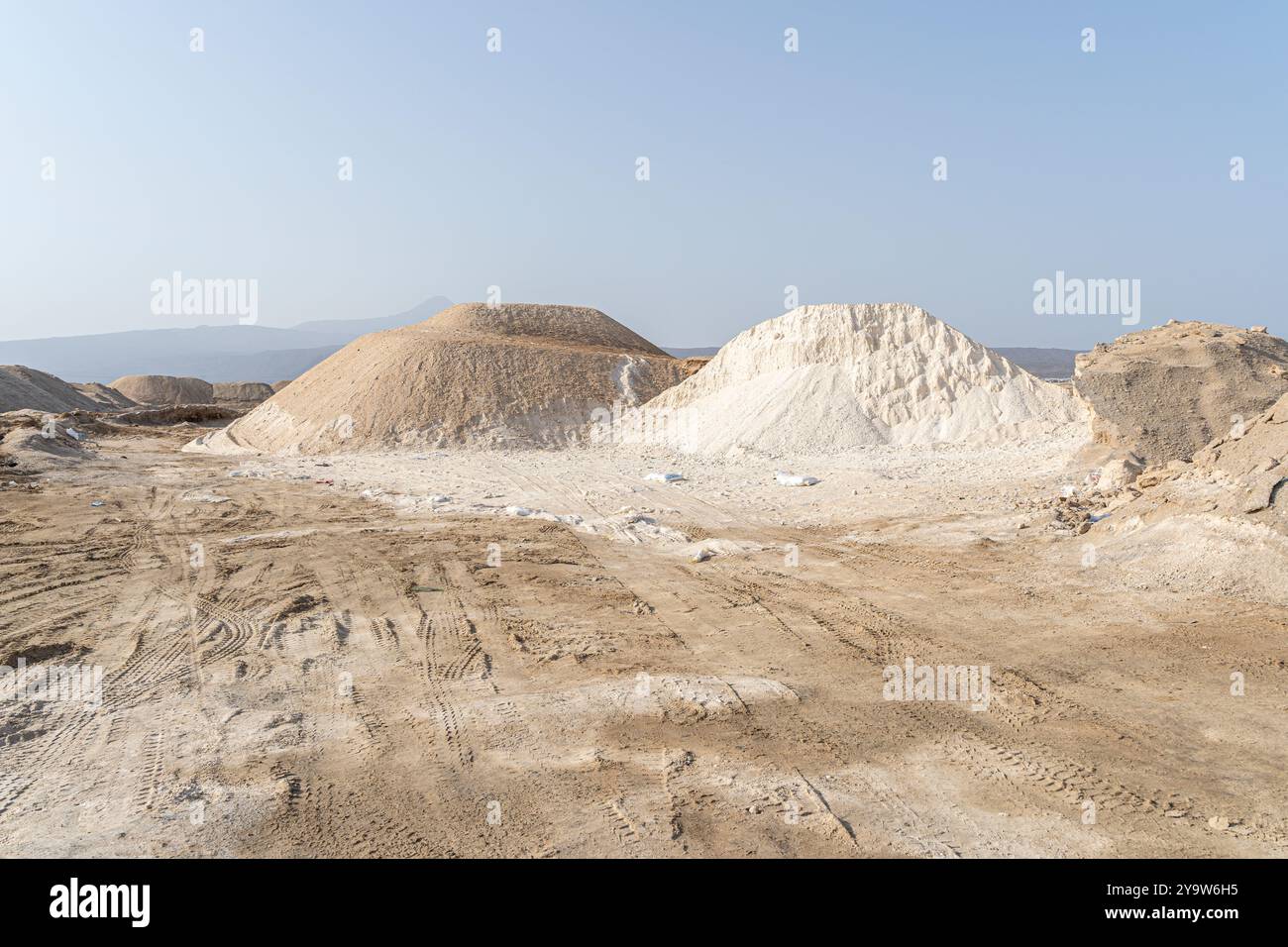 Salt Mining at Salt Lake Afrera in Danakil Depression, Northern ...