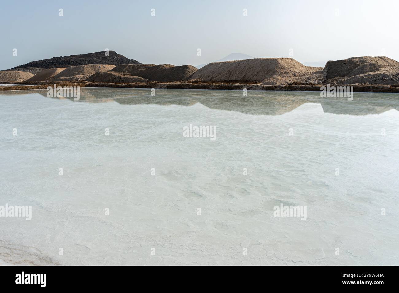Salt Mining at Salt Lake Afrera in Danakil Depression, Northern ...
