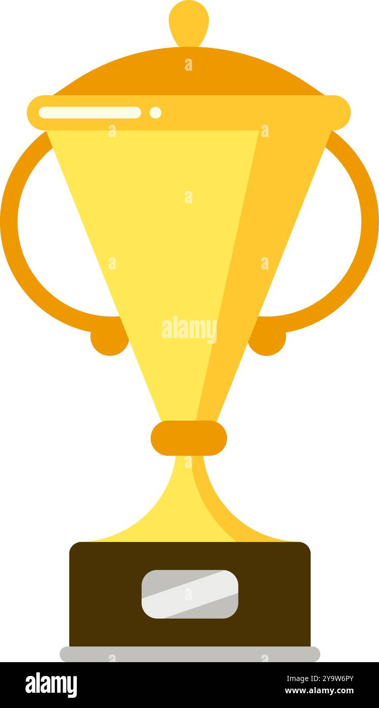 A golden trophy representing achievement and success, ideal for ...