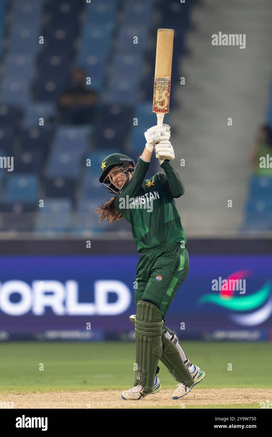 Pakistan's Aliya Riaz bats during the ICC Women's T20 World Cup 2024 ...