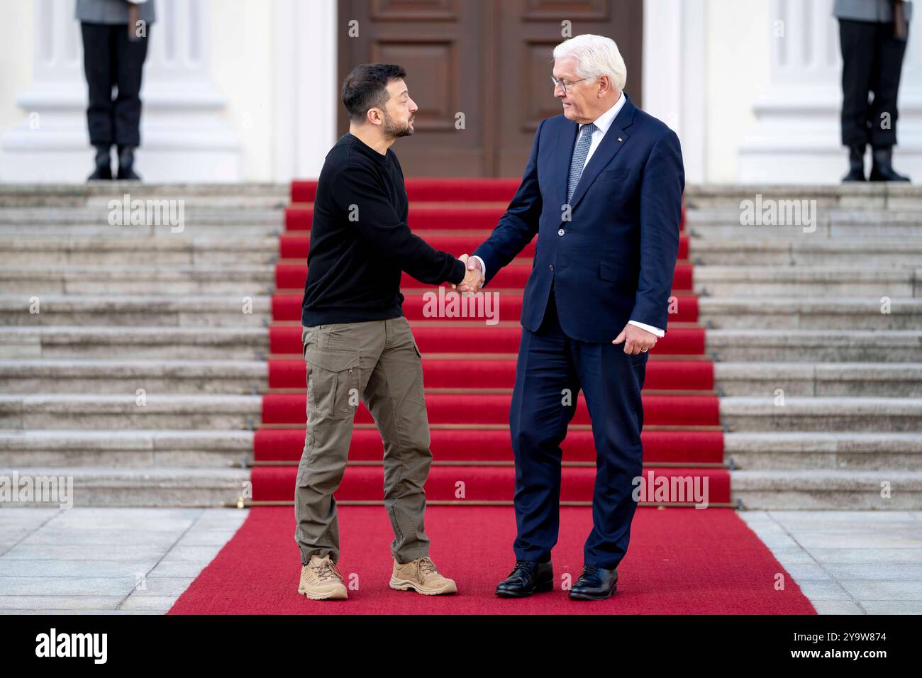 Ankunft des ukrainischen Präsidenten Wolodymyr Selensky am Schloss ...