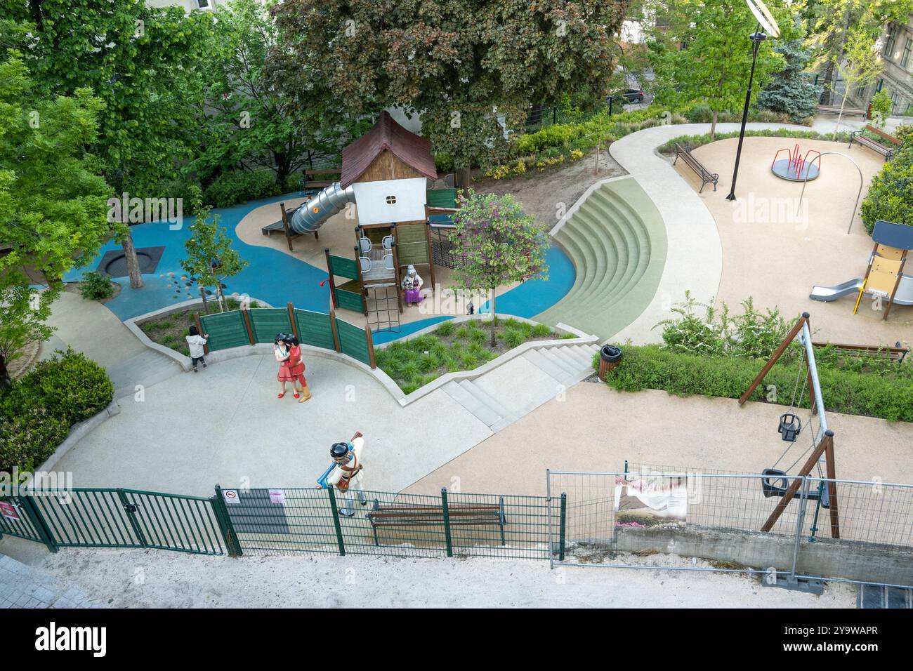 Children's playground from above Stock Photo - Alamy