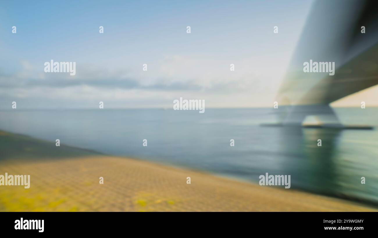 The longest bridge in The Netherlands as a delta work over an estuary ...