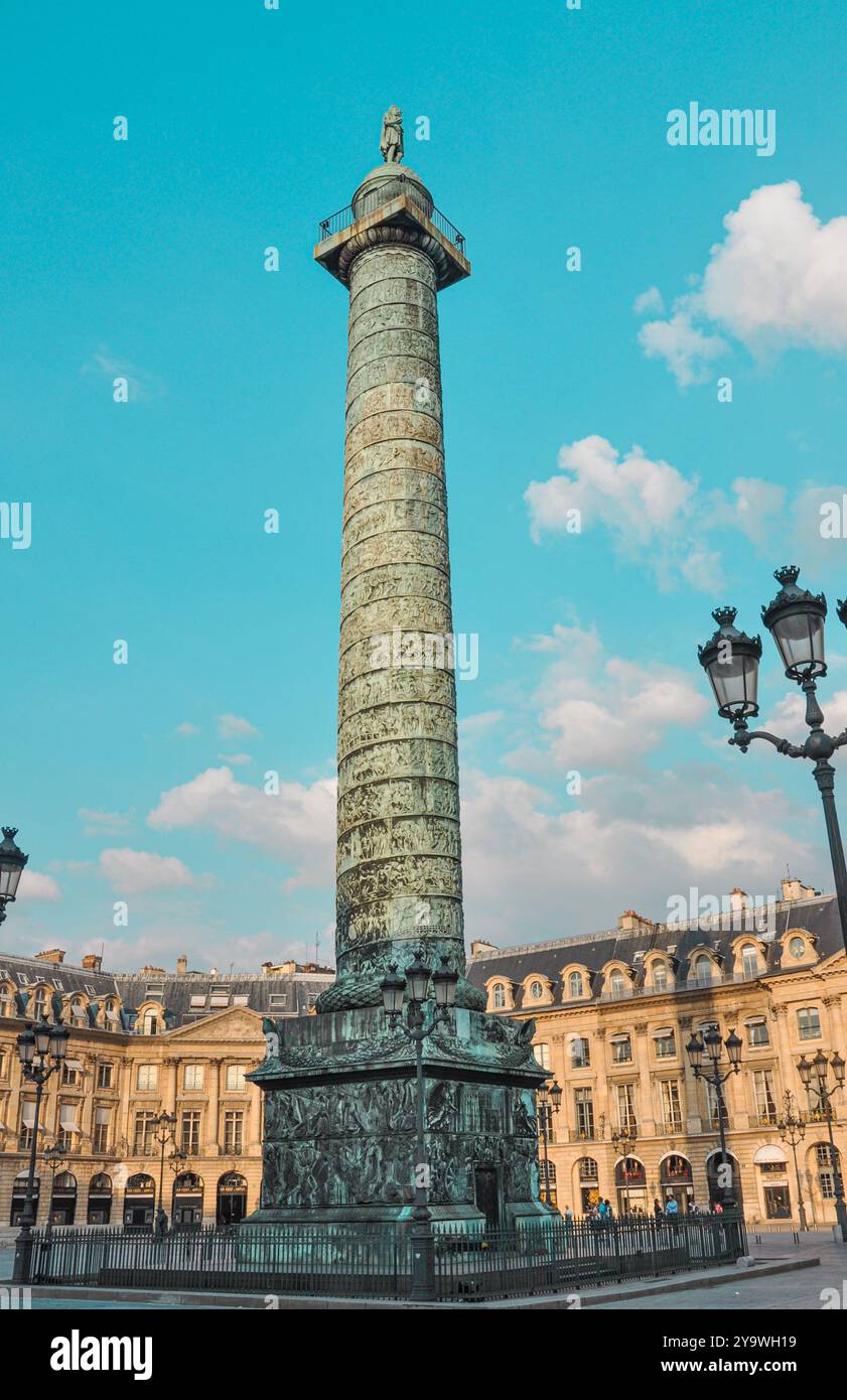The Vendôme Column, a monument erected by order of Napoleon Bonaparte ...
