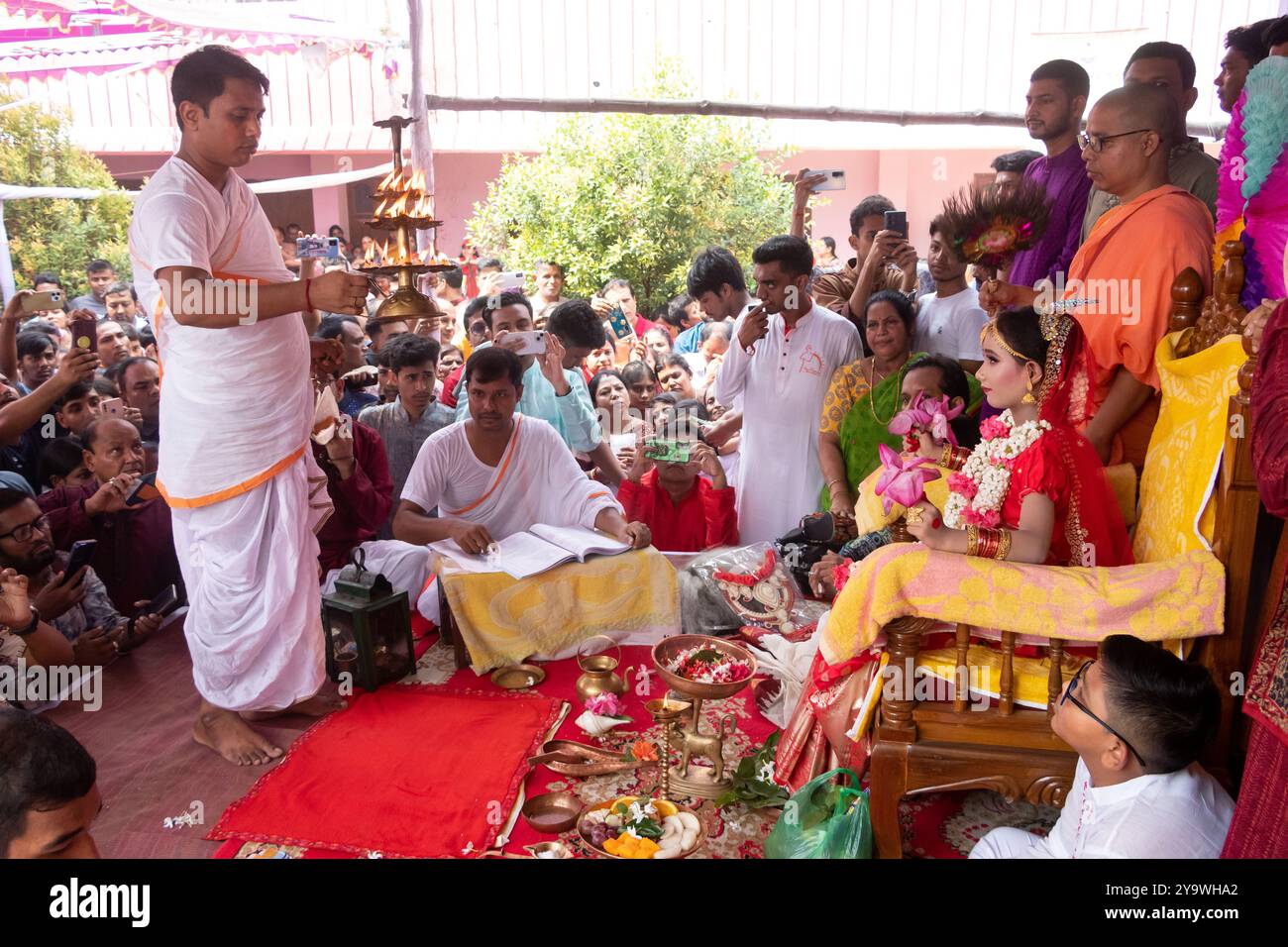 Narayanganj, Dhaka, Bangladesh. 11th Oct, 2024. Kumari puja, one of the ...